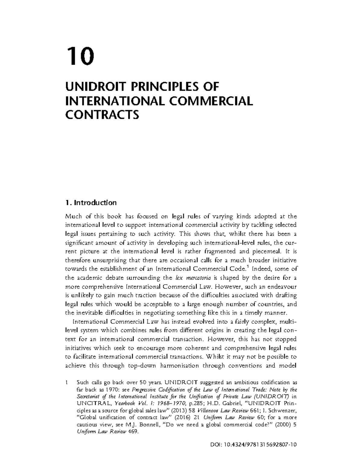 Foundations of ICL Chapter 10 Unidroit PICC - 10 UNIDROIT PRINCIPLES OF ...