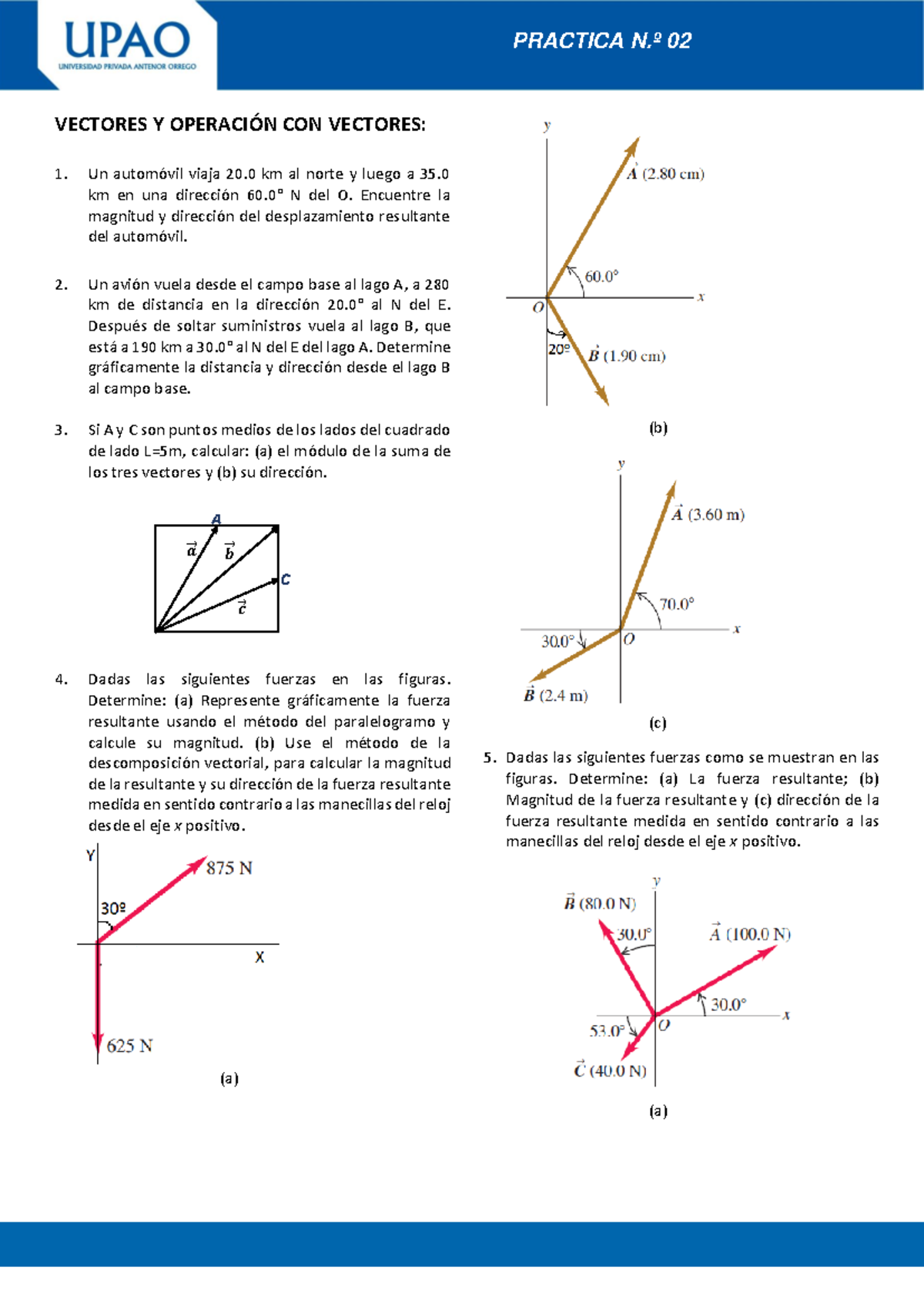 Practica 2 - Vectores Y Operaciones CON Vectores -2024 - PRACTICA N.º ... Practica 2 - Vectores Y Operaciones CON Vectores -2024 - PRACTICA N.º ...