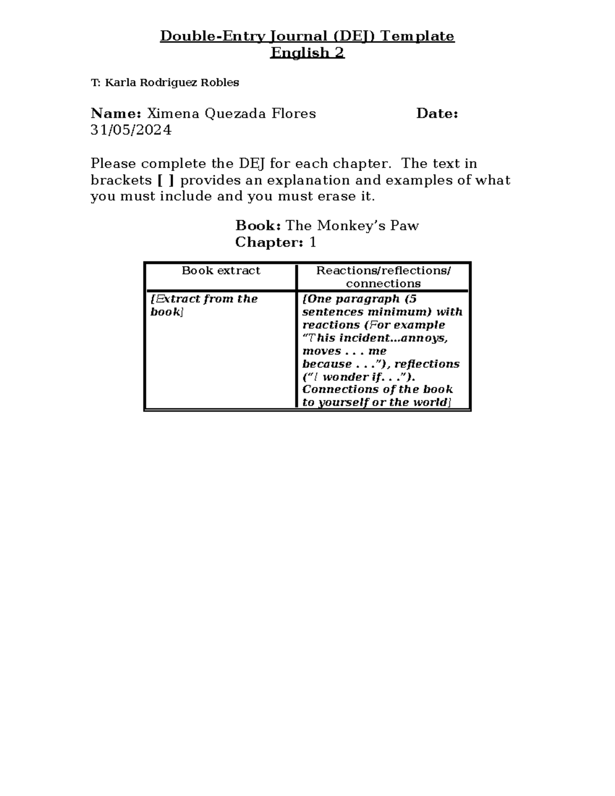 DEJ Template KR - activity - Double-Entry Journal (DEJ) Template ...