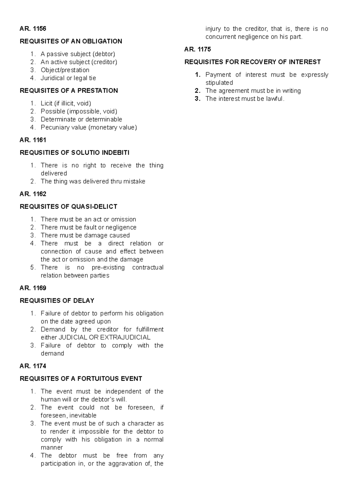 Inbound 8979704934653011938 - AR. 1156 REQUISITES OF AN OBLIGATION A ...