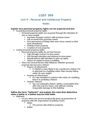 Unit 5 – Contract Law – Contractual Terms and Defects - LGST 369 Unit 5 ...