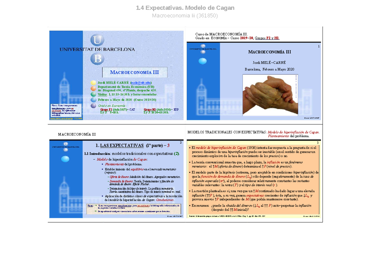 14-expectativas-modelo-de-cagan compress - 1 Expectativas. Modelo de ...