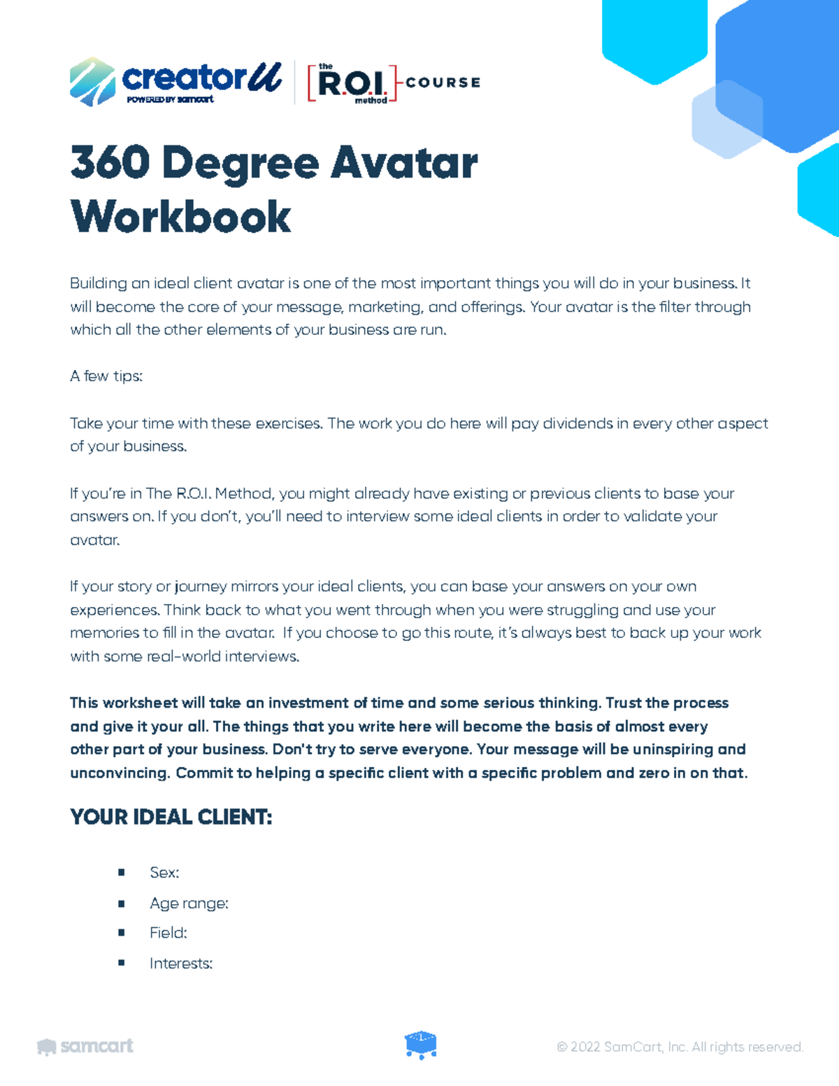 1666195917 360 degree avatar workbook 1 - 360 Degree Avatar Workbook ...