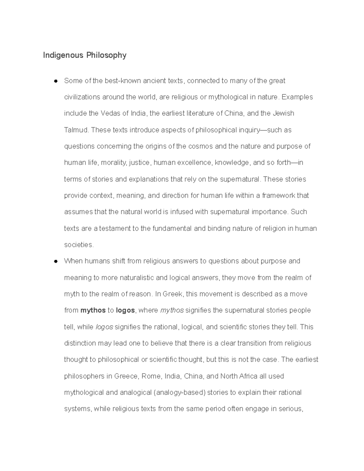 Philo- Indigenous Philosophy - Indigenous Philosophy Some of the best ...