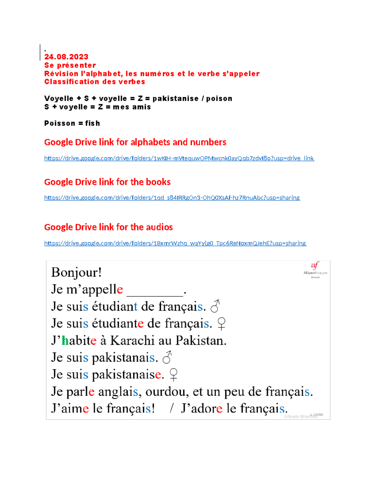 7694 - french - , 24. Se présenter Révision l’alphabet, les numéros et ...