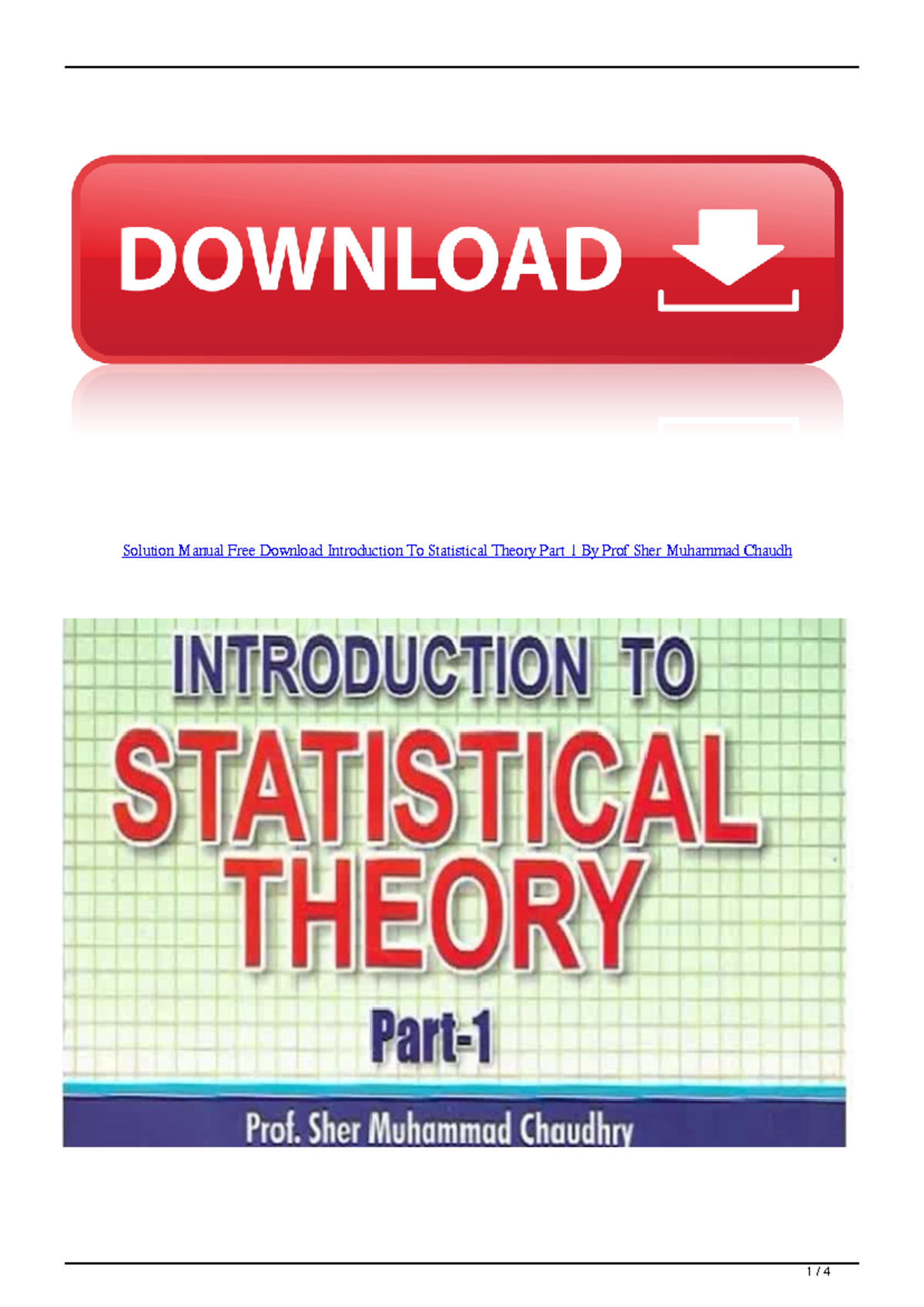 433728921 solution manual free download introduction to statistical th 1 pdf - Solution Manual ...