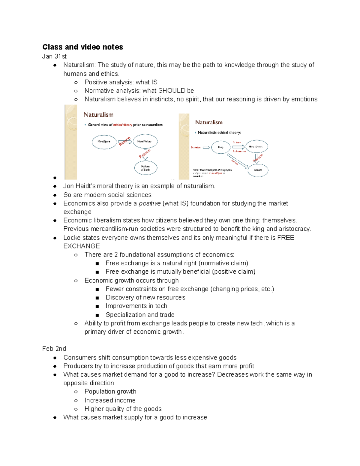 American Heritage notes and study guide - Class and video notes Jan ...