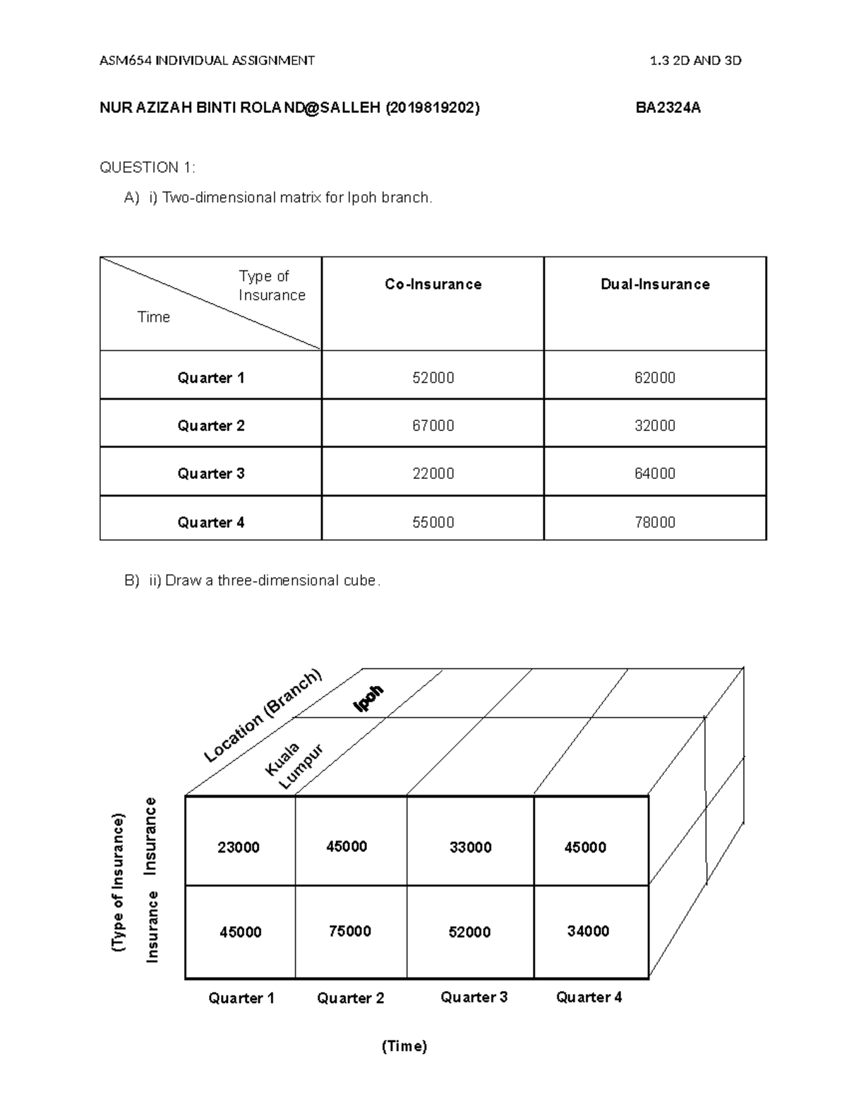 Individual assignment 3 (NUR Fatinadia Rizal Hakim 2019 637342 BA2324B ...