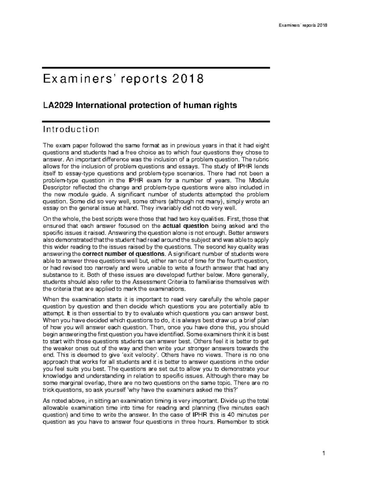 IPHR report 2018 AB - summary notes with important cases and their ...
