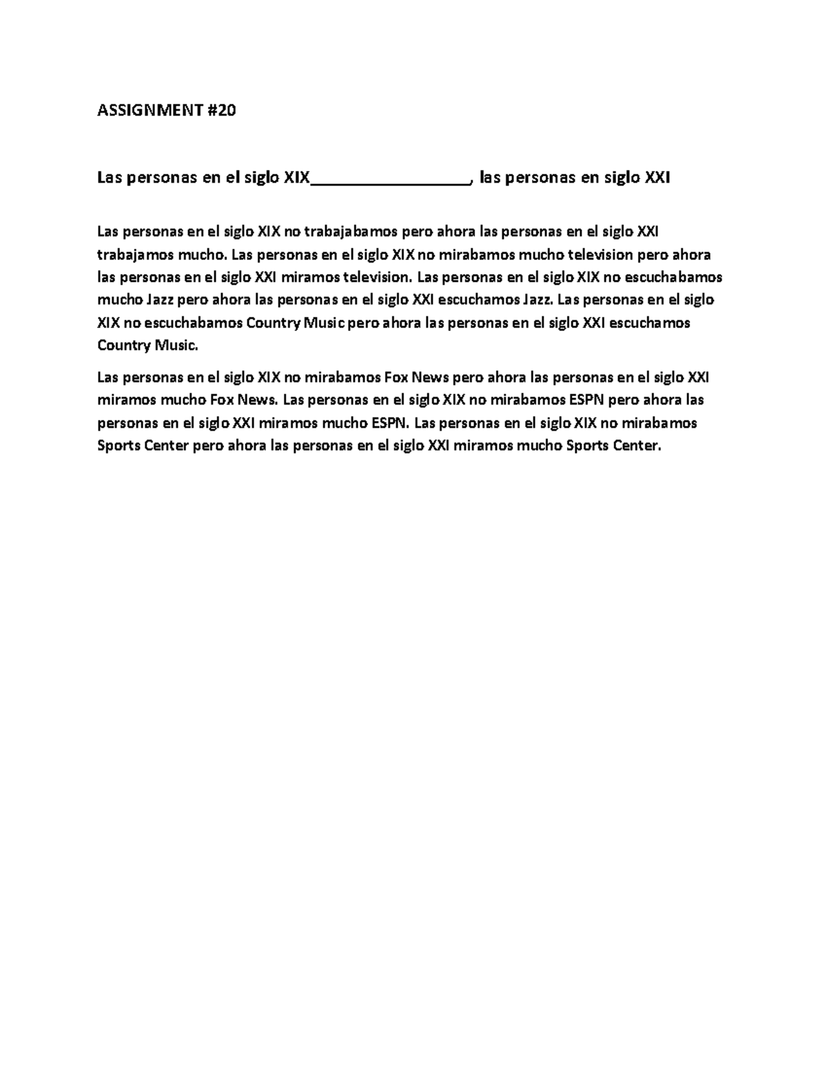 Assignment #20 - VERY HELPFUL IN UNDERSTANDING AND PREPARATION ...