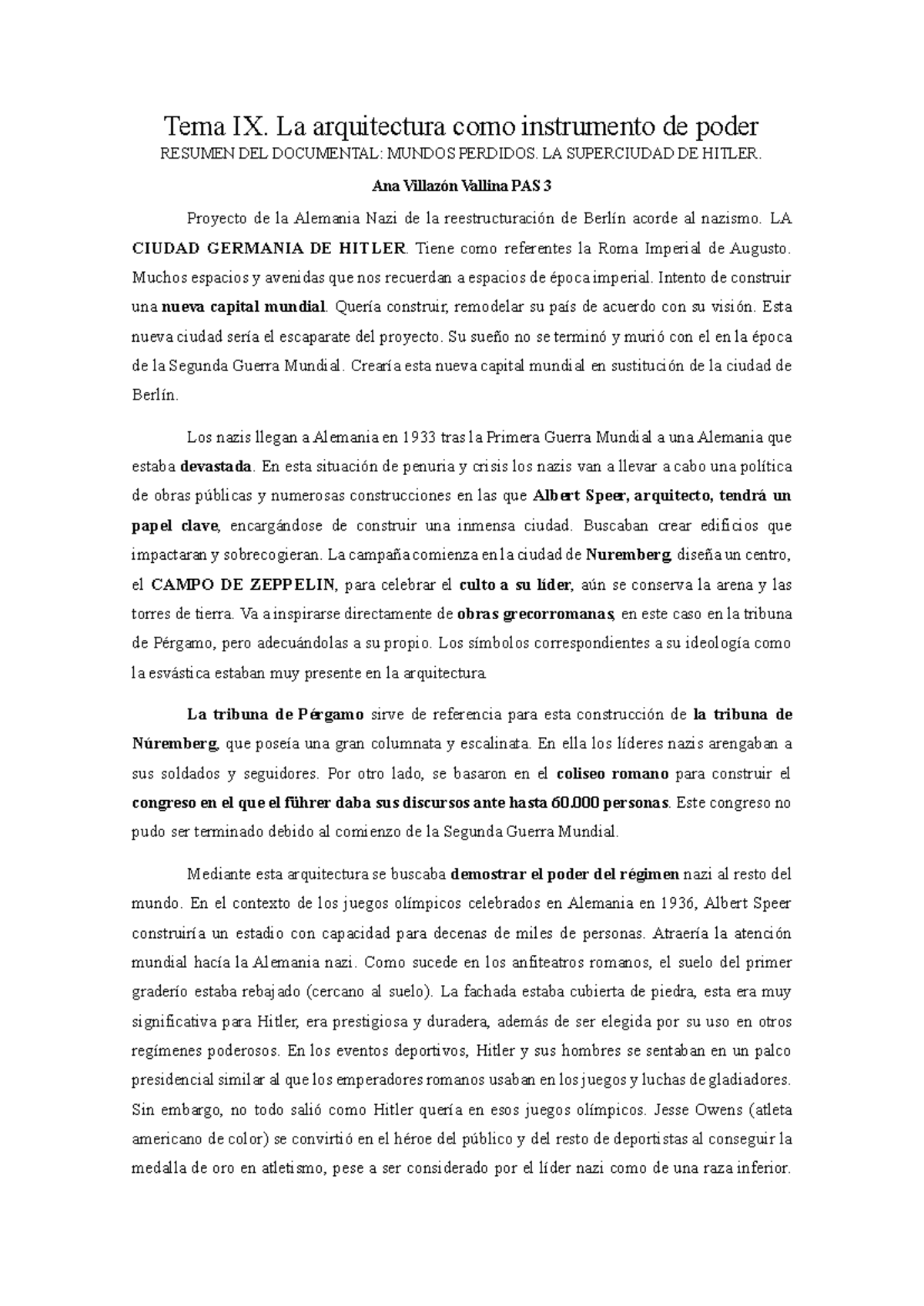 La arquitectura como instrumento de poder - Tema IX. La arquitectura ...
