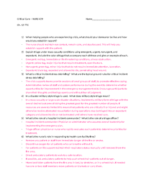 Ch. 41 neurologic emergencies - Name____________________________ NURS ...