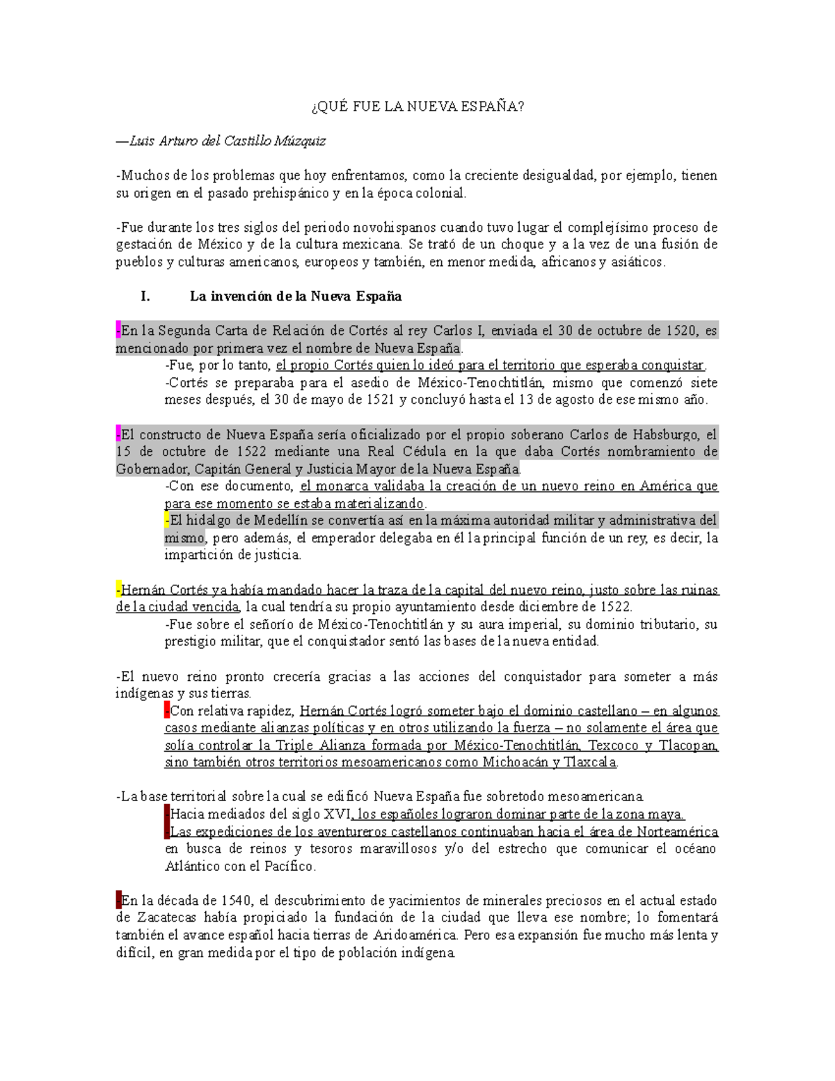 Lectura 06 - HSPM - Nueva España - ¿QUÉ FUE LA NUEVA ESPAÑA? —Luis ...