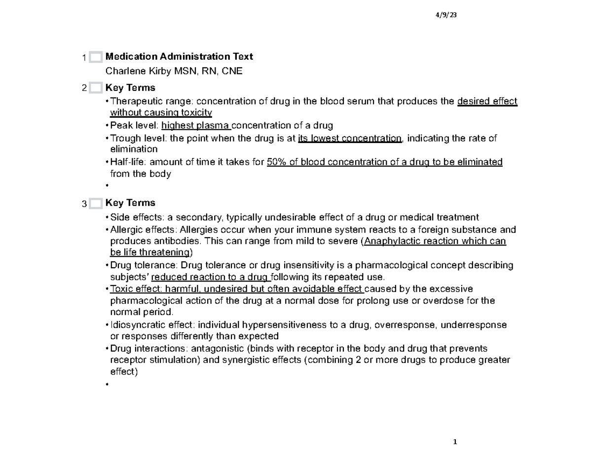 Medication Administration Text 2-27 - 4/9/ 1 Medication Administration ...