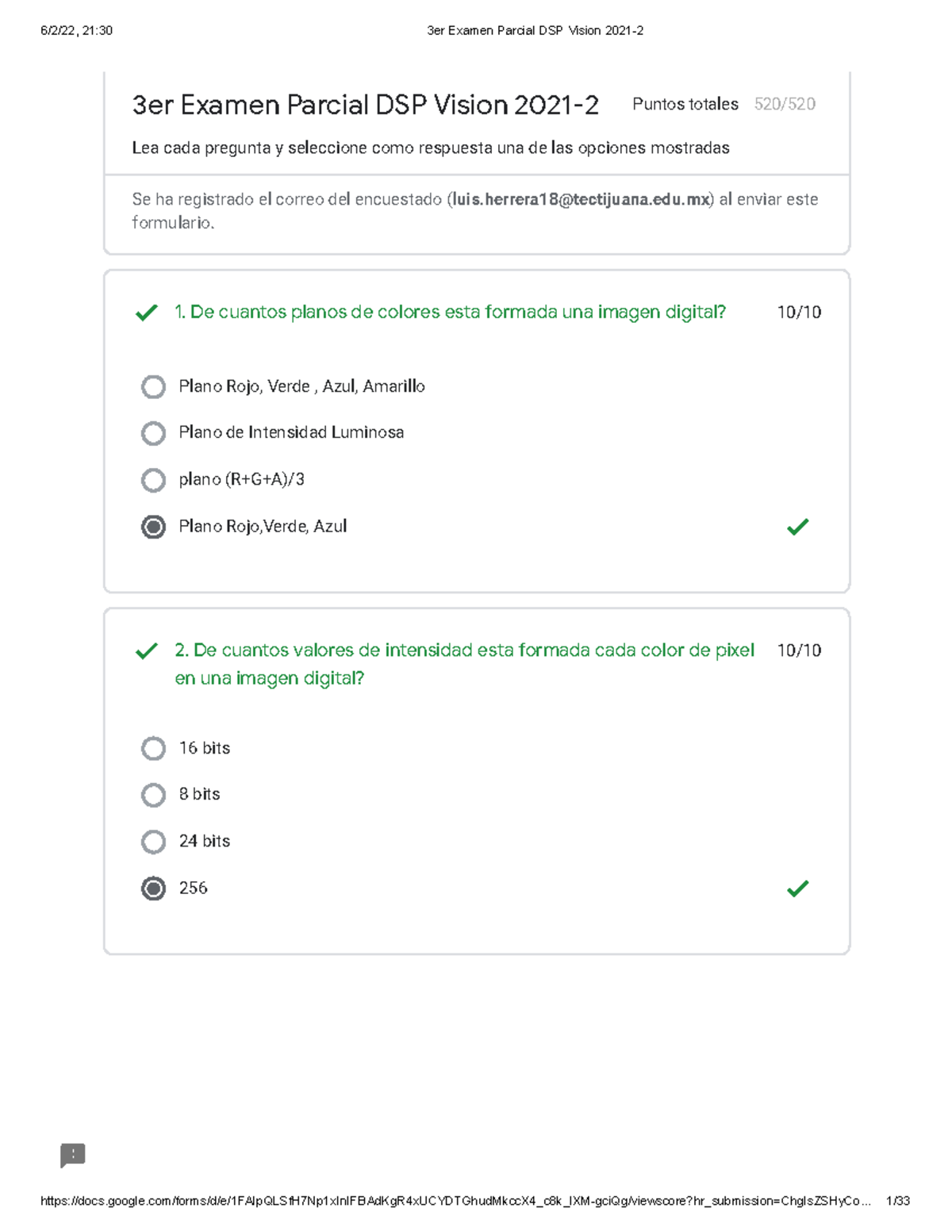 3er Examen Parcial DSP Vision 2021-2 - - Studocu