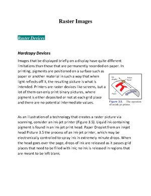 Raster Images - Raster Devices - Raster Images Raster Devices It is ...