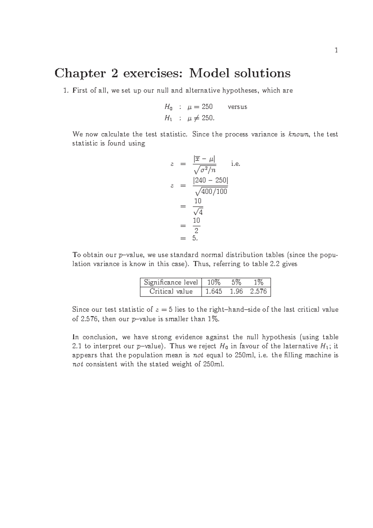 MAS1403 2016-2017 Chapter 2 Exercises + Solutions - 1 Chapter 2 ...