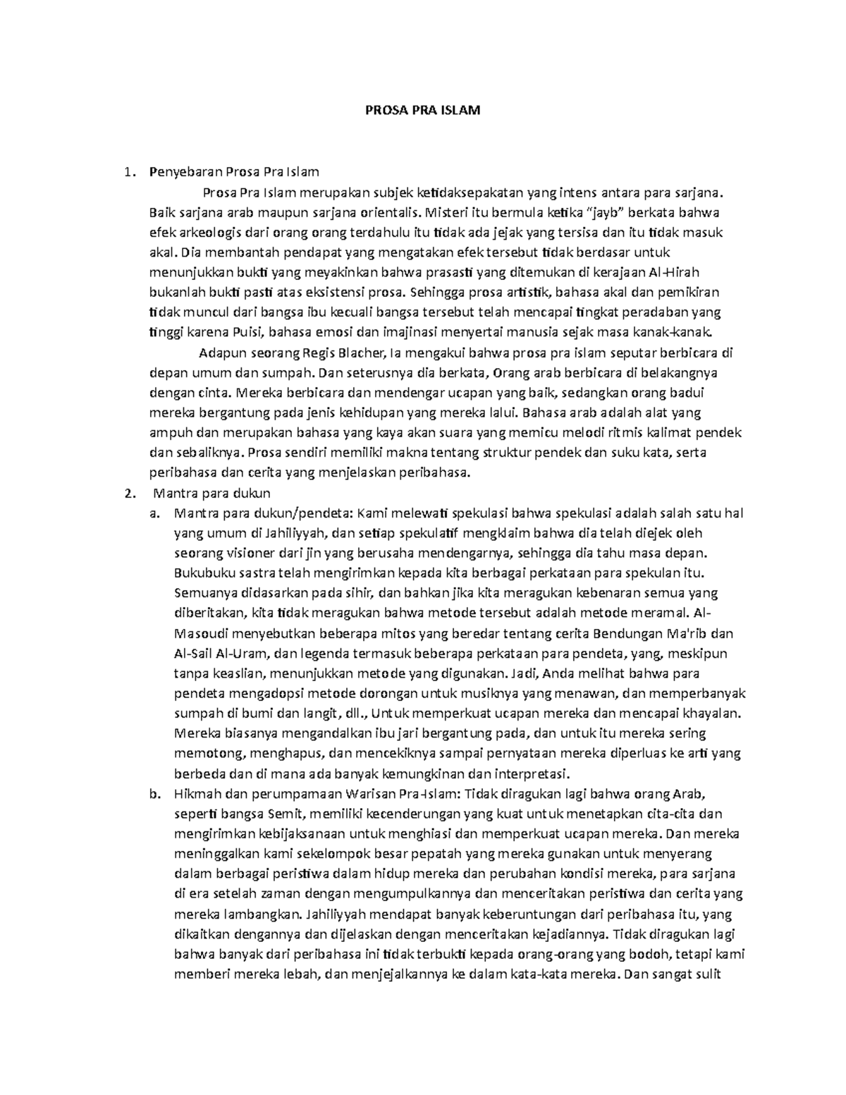 Prosa PRA Islam - PROSA PRA ISLAM Penyebaran Prosa Pra Islam Prosa Pra ...