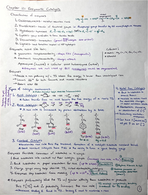All In-Class Notes - LN All Class Notes for Biochemistry Fall 2022 with ...