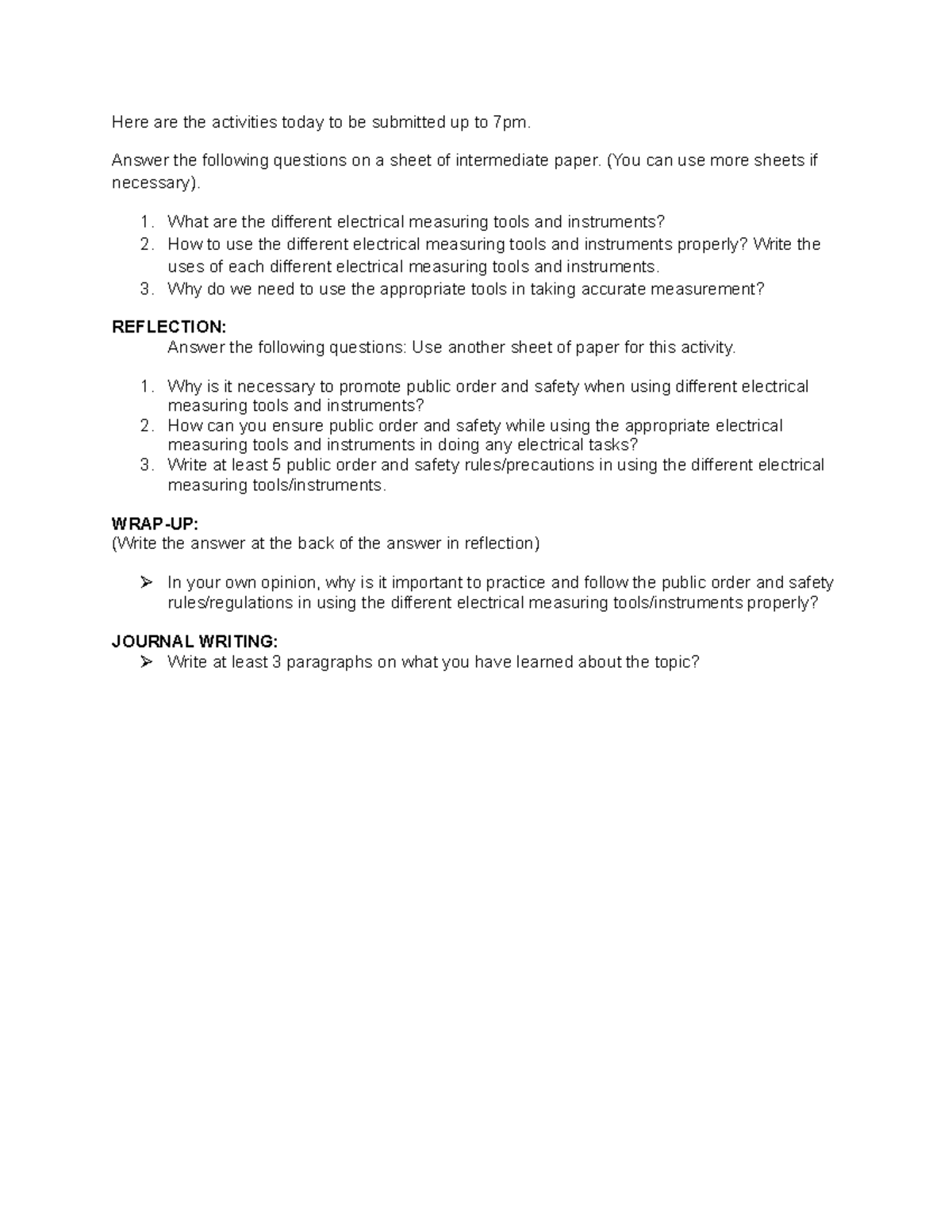 Catch Up Fridays Activity Feb-17 - Here are the activities today to be ...