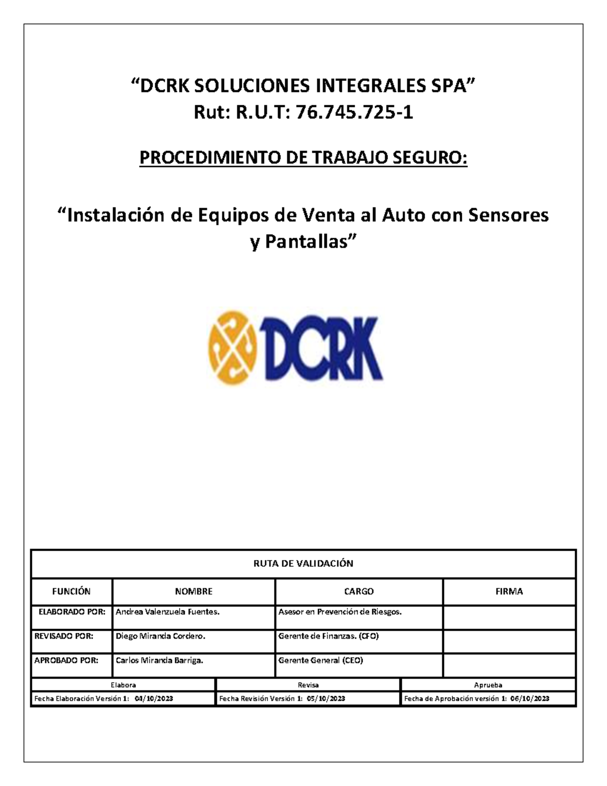 8 PTS RDSK Instalacion de Equipos de venta al auto con sensores y ...