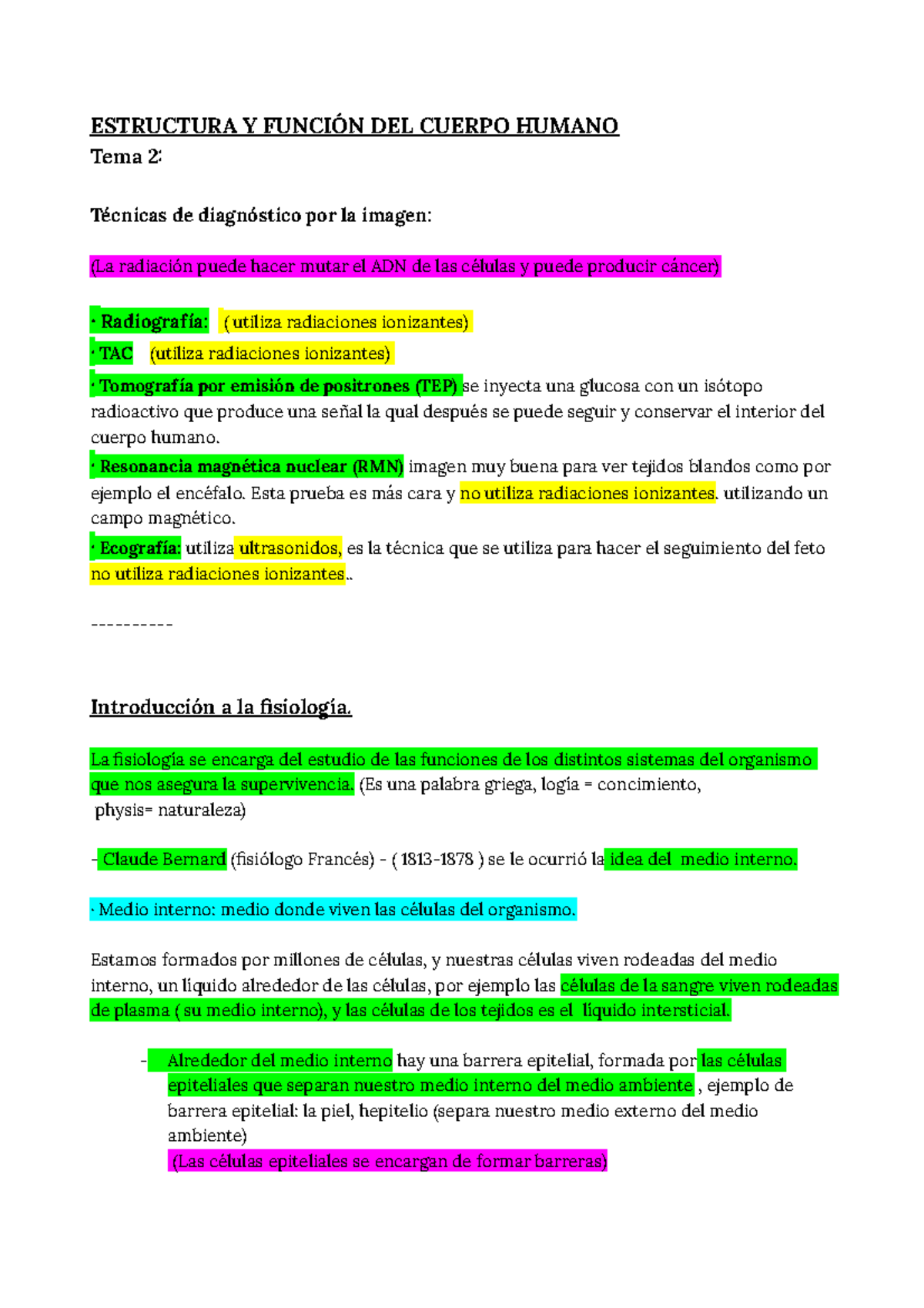 TEMA 2. Estructura i Función del Cuerpo Humano - ESTRUCTURA Y FUNCIÓN ...