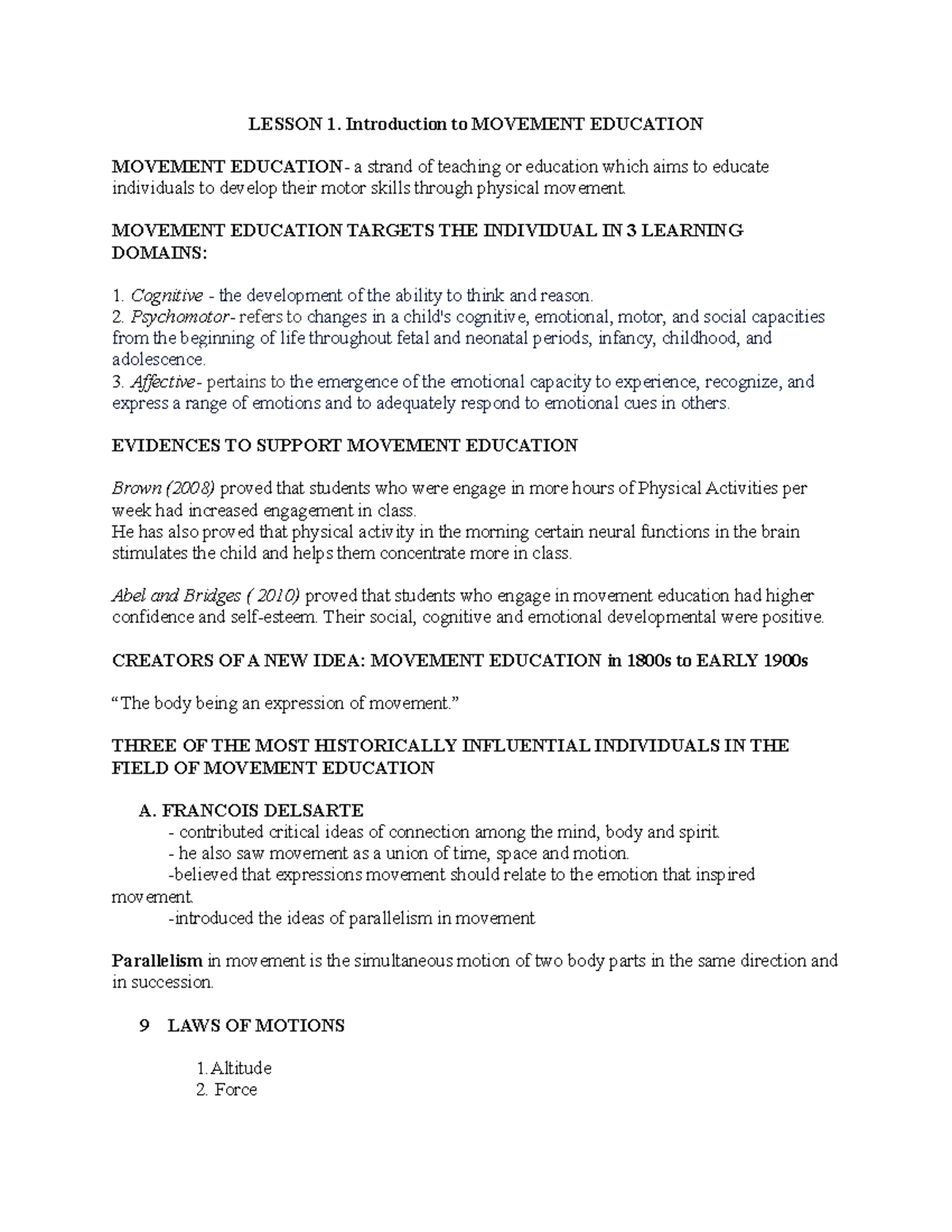 Inbound 7453284072327760896 - LESSON 1. Introduction to MOVEMENT ...