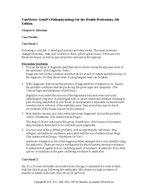 Ch. 2 Case Study - Hubert: Gould's Pathophysiology for the Health ...