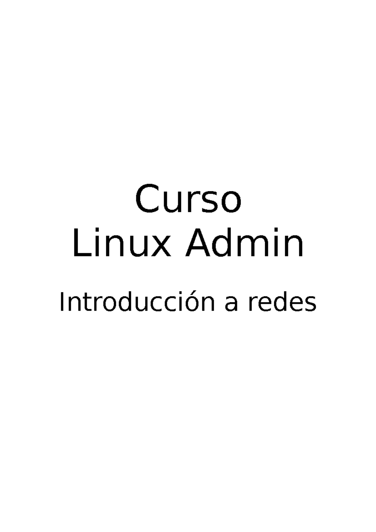 Introduccion redes - dasdasdsa - Curso Linux Admin Introducción a redes ...