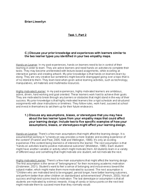 Empathy Map Template - D291-LXD - WGU - Studocu