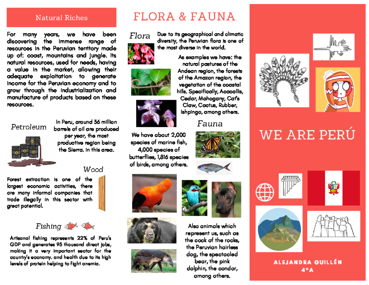 We are Perú - scsc - Natural Riches WE ARE PERÚ A L E J A N D R A G U I ...