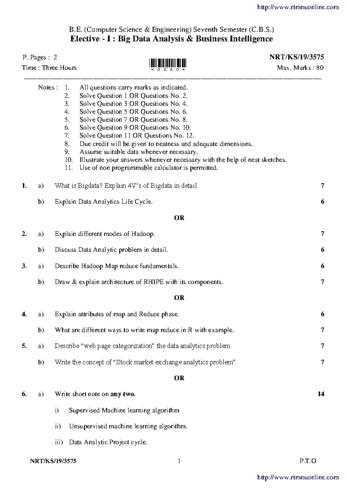 Cse 7 sem big data analysis and business intelligence 3575 summer 2019 ...
