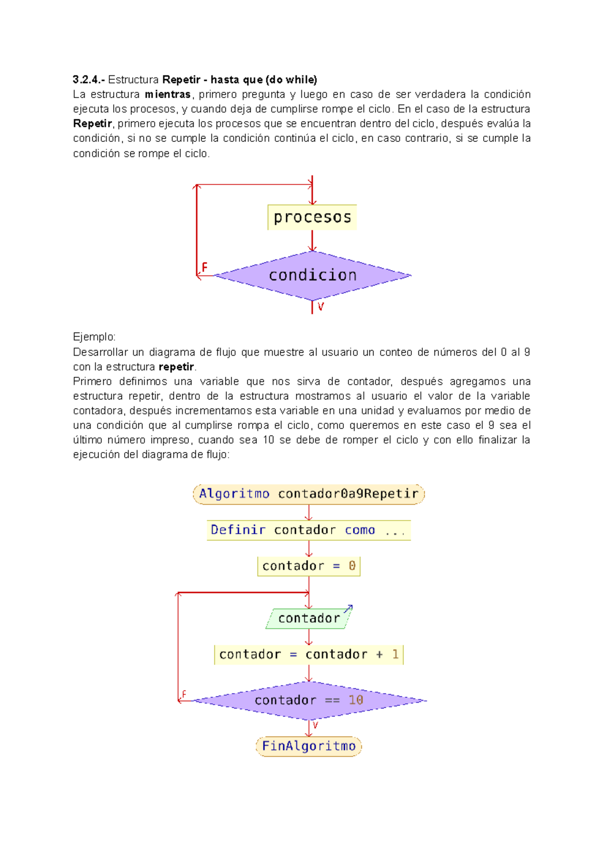 3.2.4.- Estructura Repetir - hasta que (do while) - 3.2.- Estructura ...