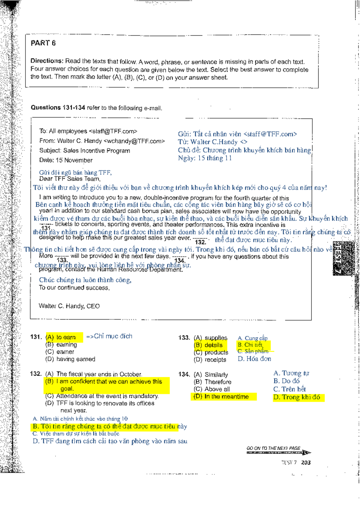Part 6 22 test 7 - Đề thi toeic part 6 - Toeic - Studocu