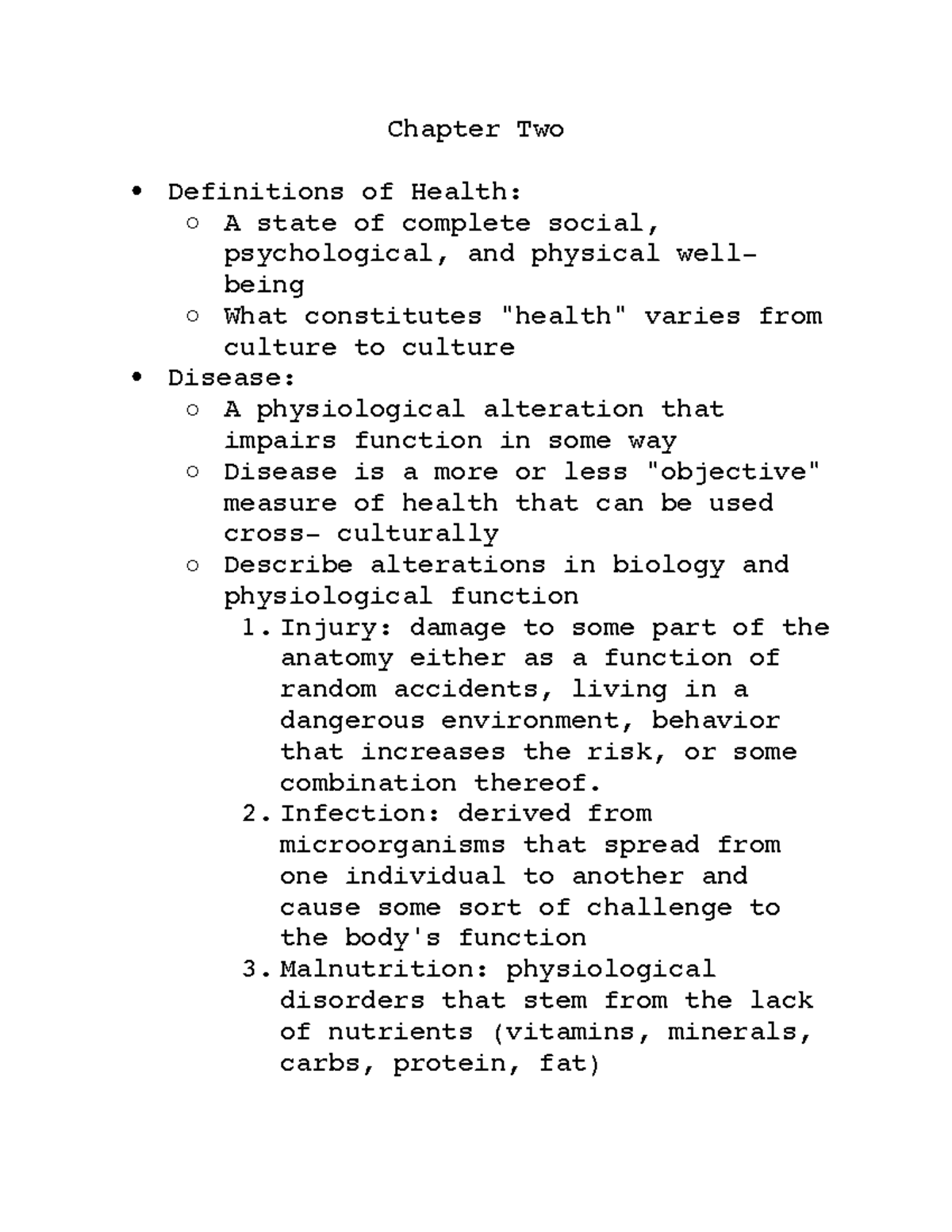 Module 2 - Summary Medical Anthropology: a Biocultural Approach ...