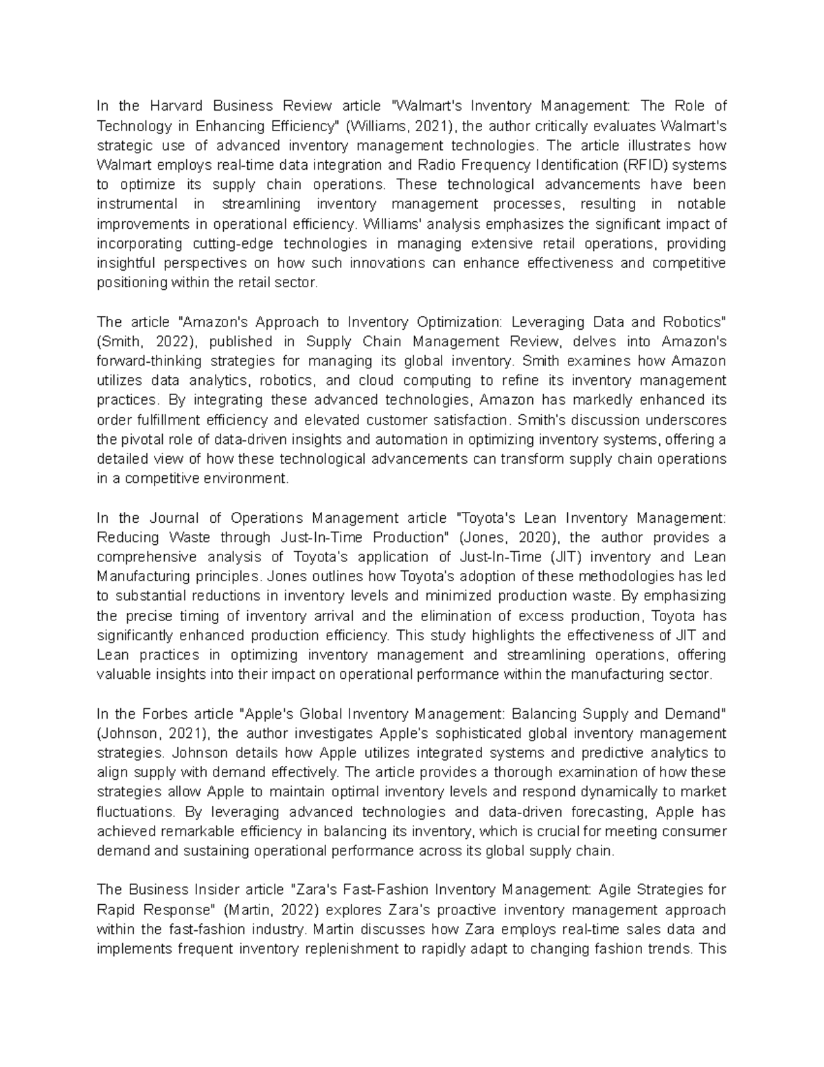 International - This is my research example - In the Harvard Business ...