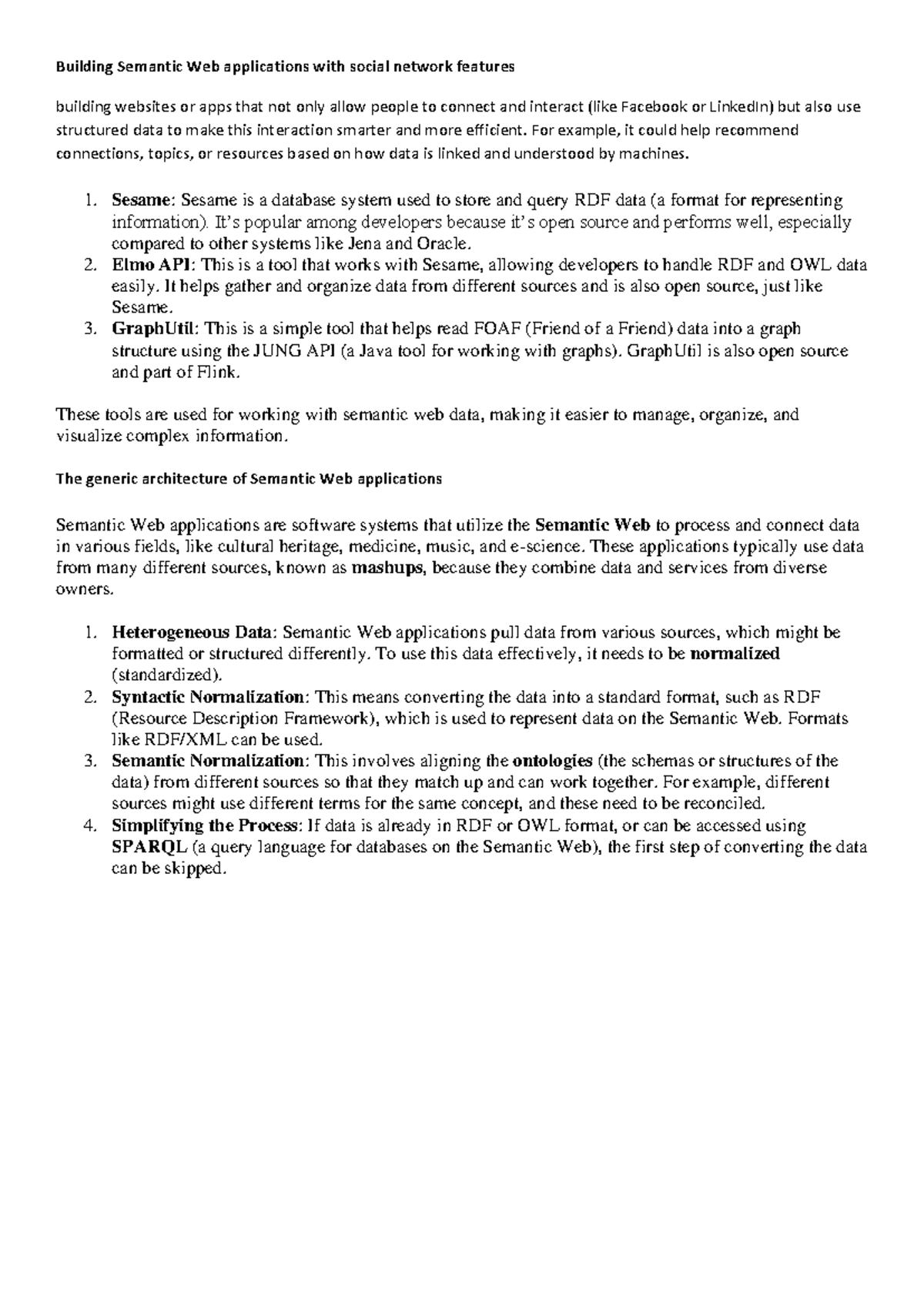 Building Semantic Web applications with social network features - For ...