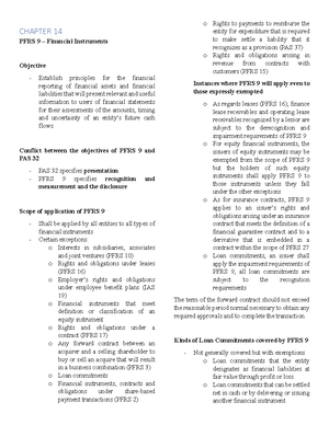Cfas chapter 9 - 13 - Summary Fundamentals Of Accounting - PAS Scope ...