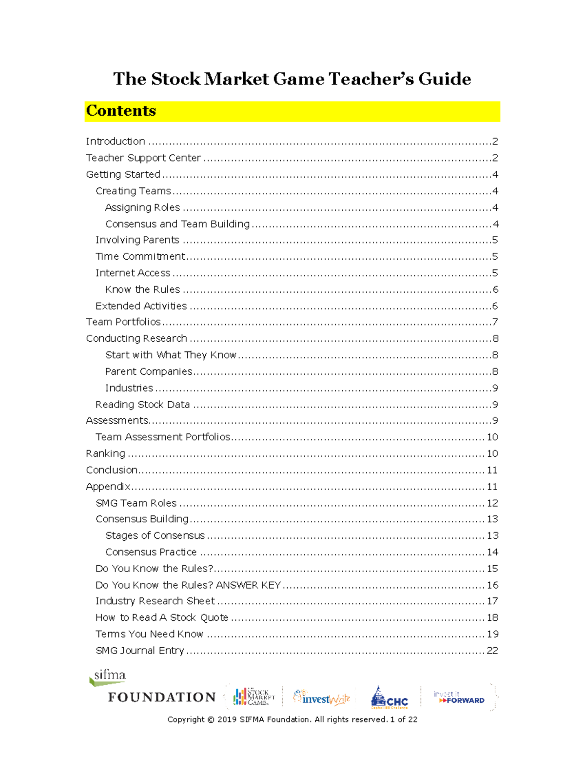 SMG Teachers Guide - Jdksksjsj8 - The Stock Market Game Teacher’s Guide ...