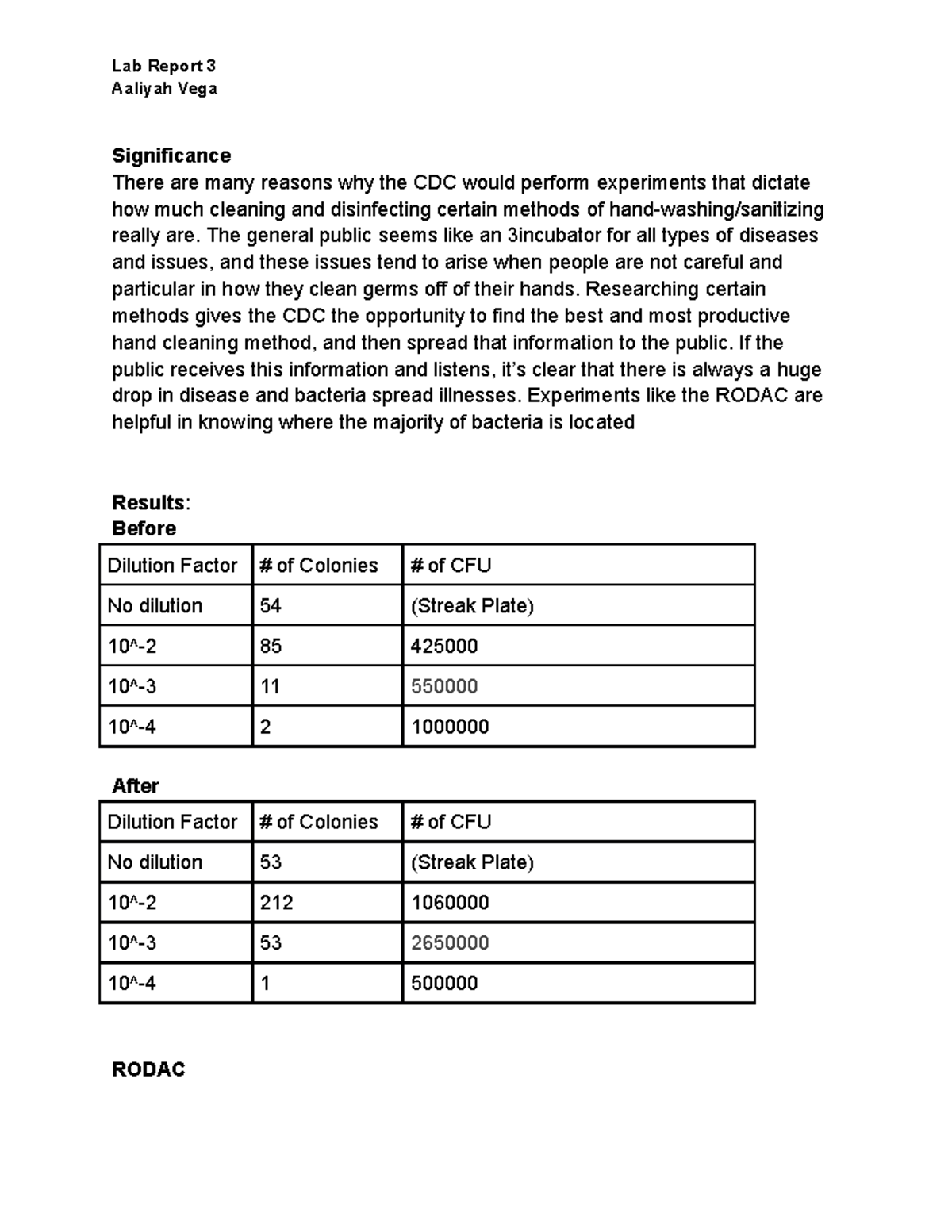 Lab Report 3 Aaliyah Vega - Lab Report 3 Aaliyah Vega Significance ...