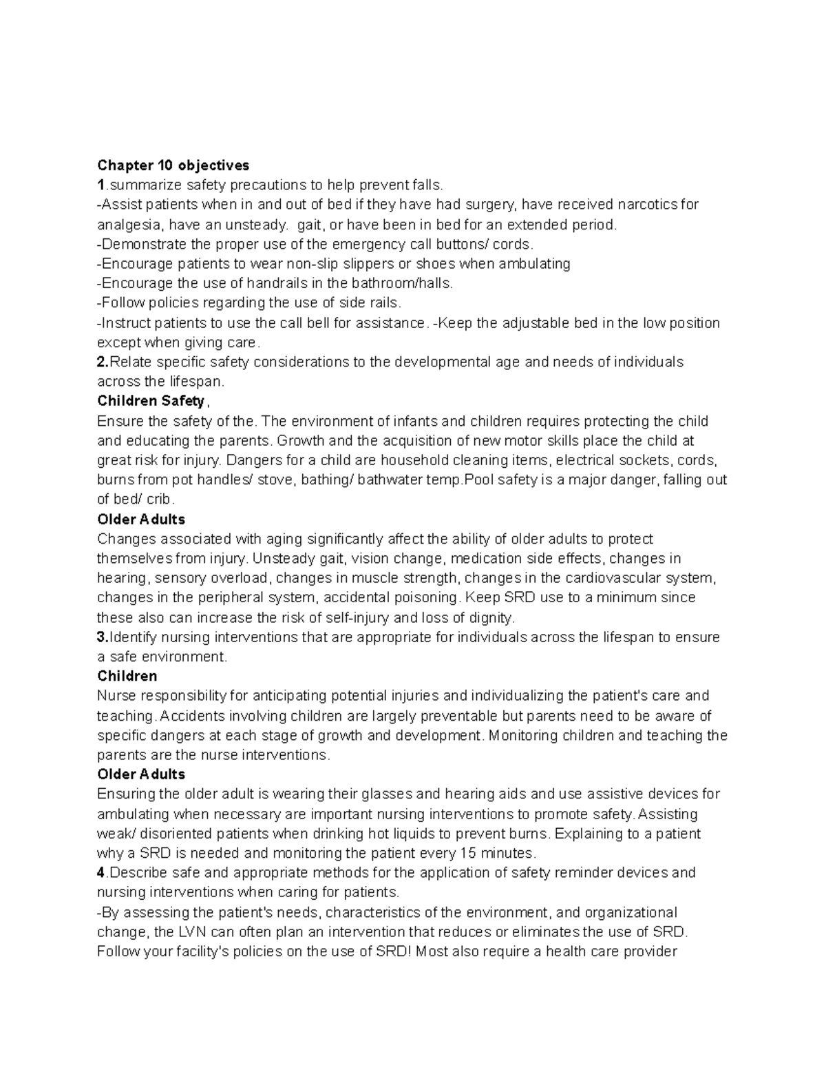 Chapter 10 objectives for classroom work - Chapter 10 objectives 1 ...