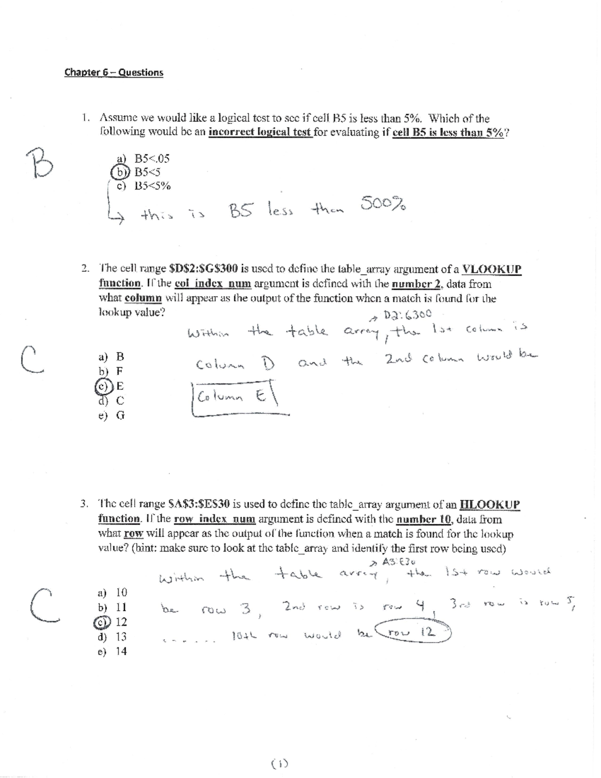 Practice Exam #2 (Answer Key) - Chapter 6 Questions 1. Assume we would ...