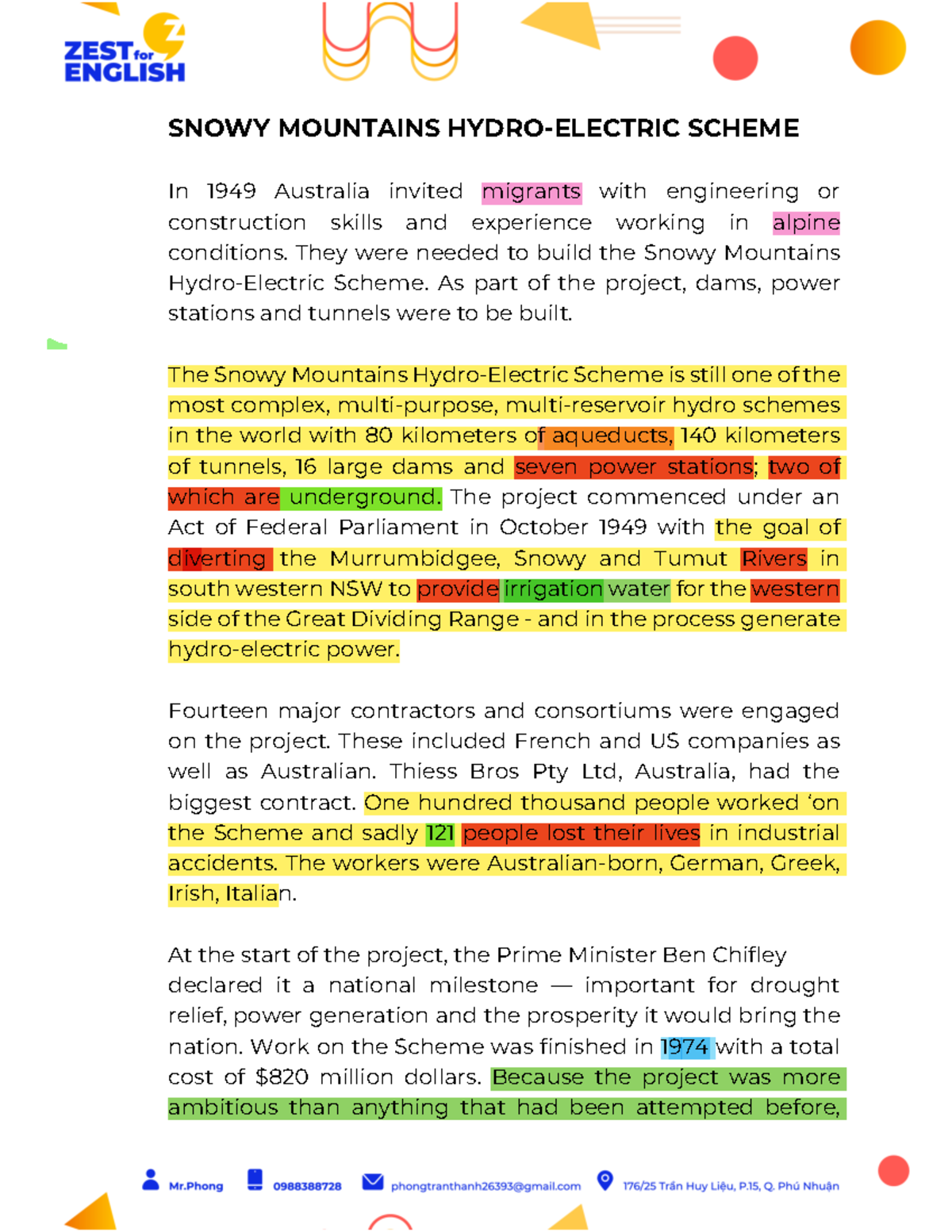 Snow mountains hydro-electric scheme - SNOWY MOUNTAINS HYDRO-ELECTRIC ...