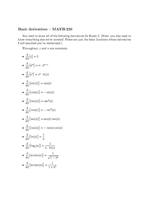Calculus worksheet - MAT 191 - Studocu