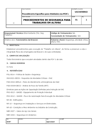 Check List-Inspecao - sdfasd - CIPA 2018/ INSPEÇÃO DE SEGURANÇA DO ...