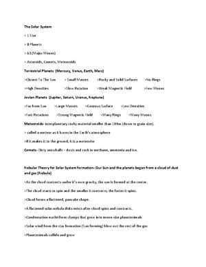 Pdfcoffee - EARTH AND LIFE - EARTH AND LIFE SCIENCE REVIEWER © angelica garcia EARTH SCIENCE all ...