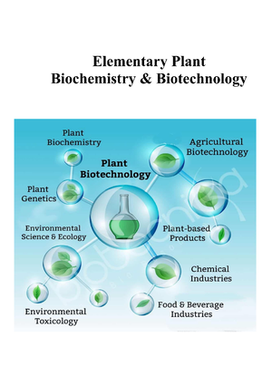 Elementary plant biochemistry and biotechnology (part 7) - Plant ...