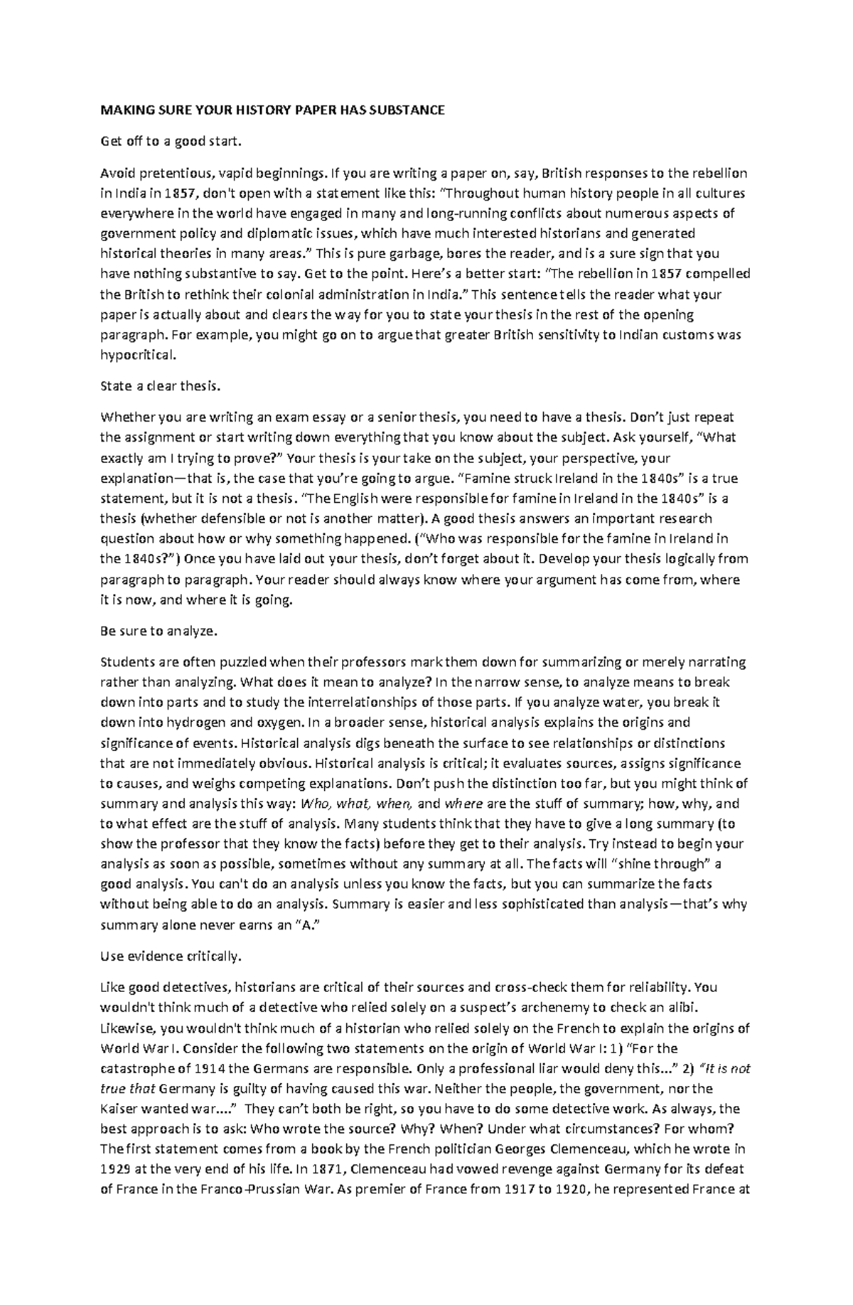 THE Things Needed TO BE ABLE TO Create A Local History Paper - MAKING ...