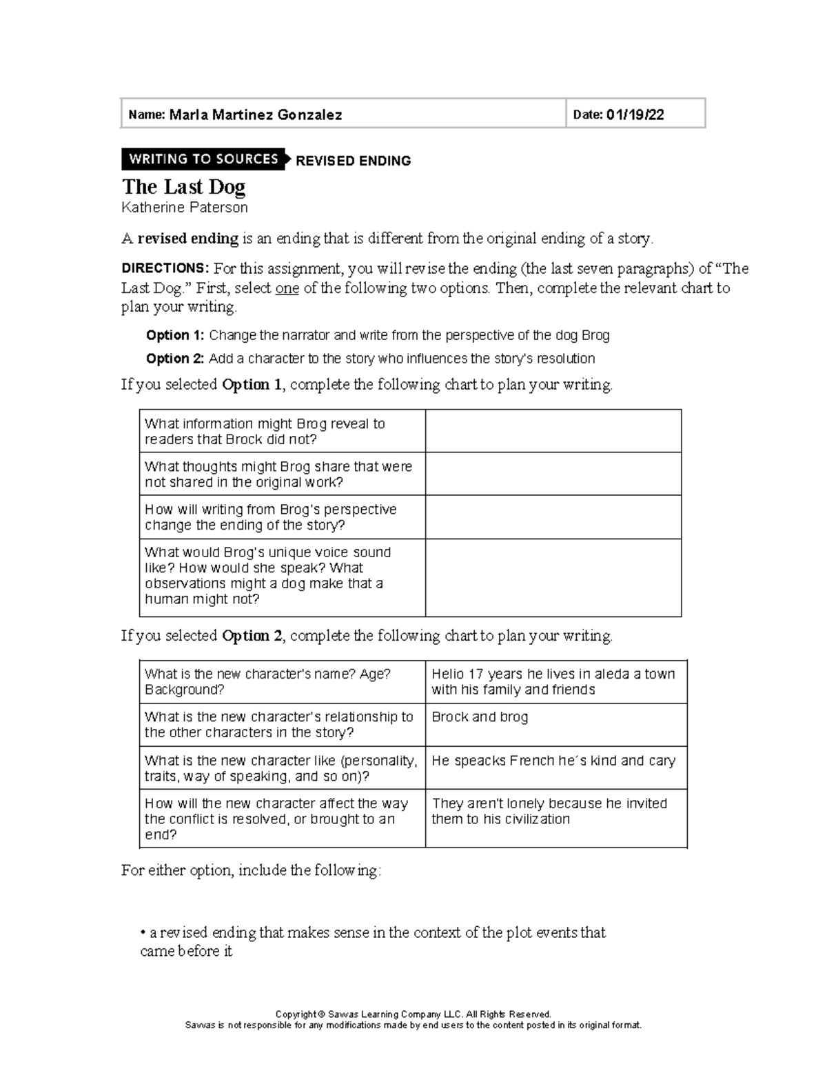 títulotitulotitulo - Name: Marla Martinez Gonzalez Date: 01/19/ REVISED ...