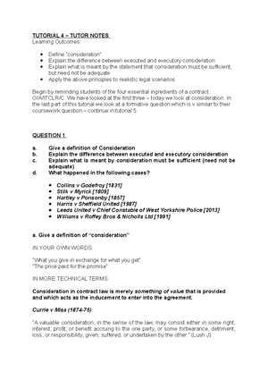 Tutorial 10 - detailed notes - TUTORIAL 10 – FRUSTRATION & SUPERVENING ...